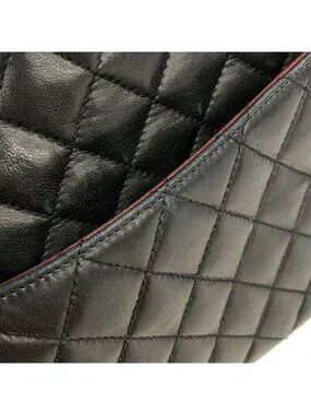 CHANEL | Bags | Chanel Shoulder Bag Quilted Lambskin Black Gold | Poshmark
